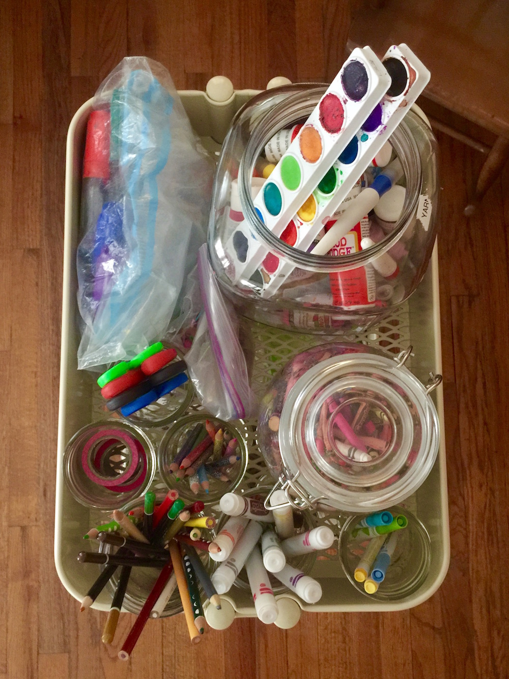 Chaos Control |How to Organize Craft Supplies - In Jennie's Kitchen