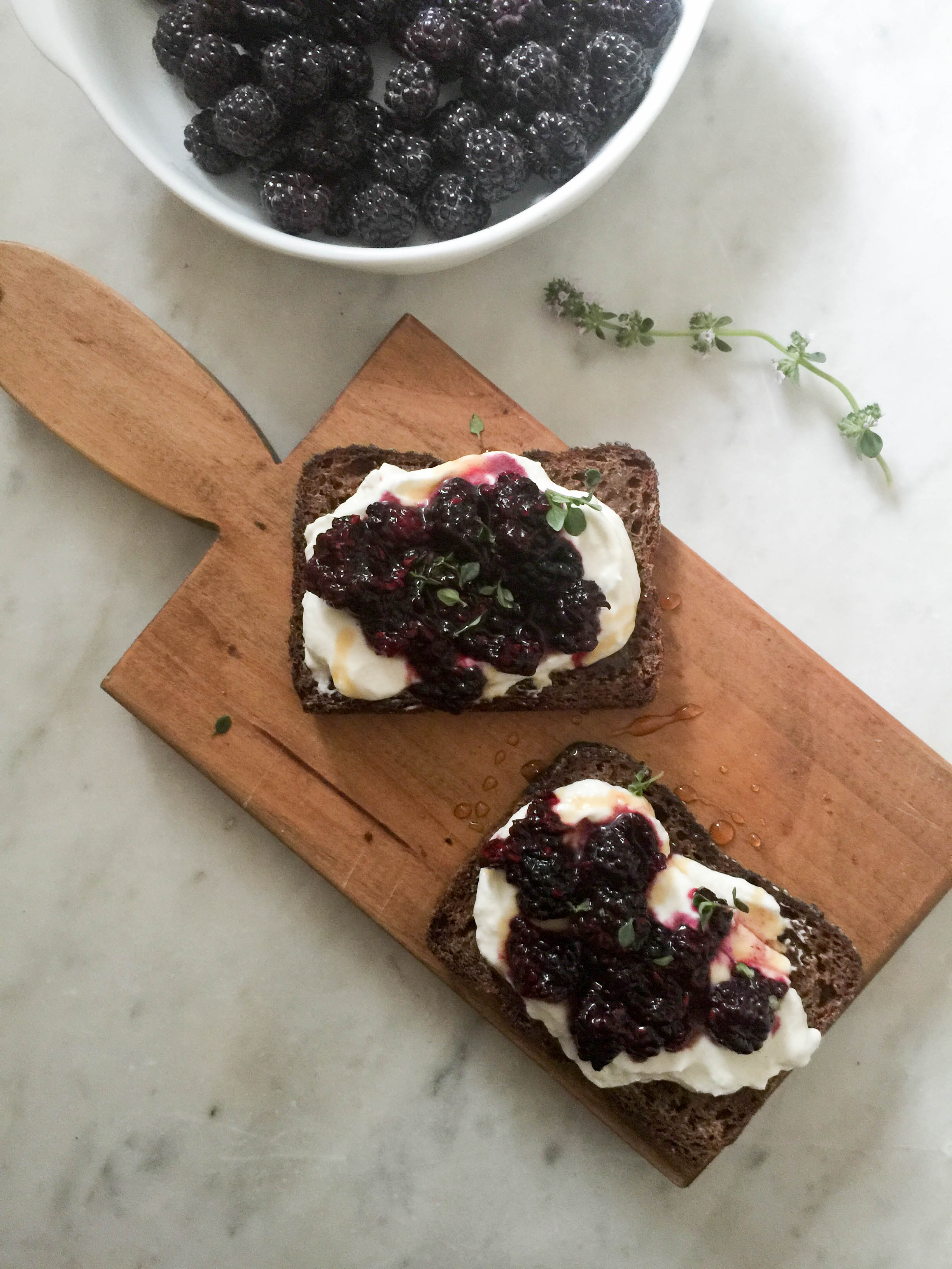 Black Raspberry Bruschetta (shortcakes with a twist) - In Jennie's Kitchen