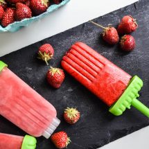Strawberry Violet Popsicles - In Jennie's Kitchen
