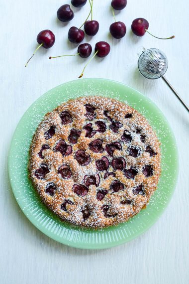Sweet Cherry Coffee Cake - In Jennie's Kitchen