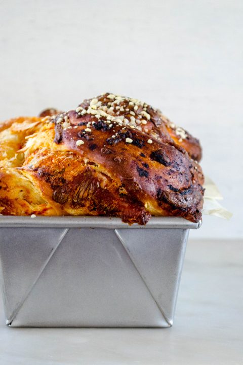 waffle pressed pizza pockets - In Jennie's Kitchen